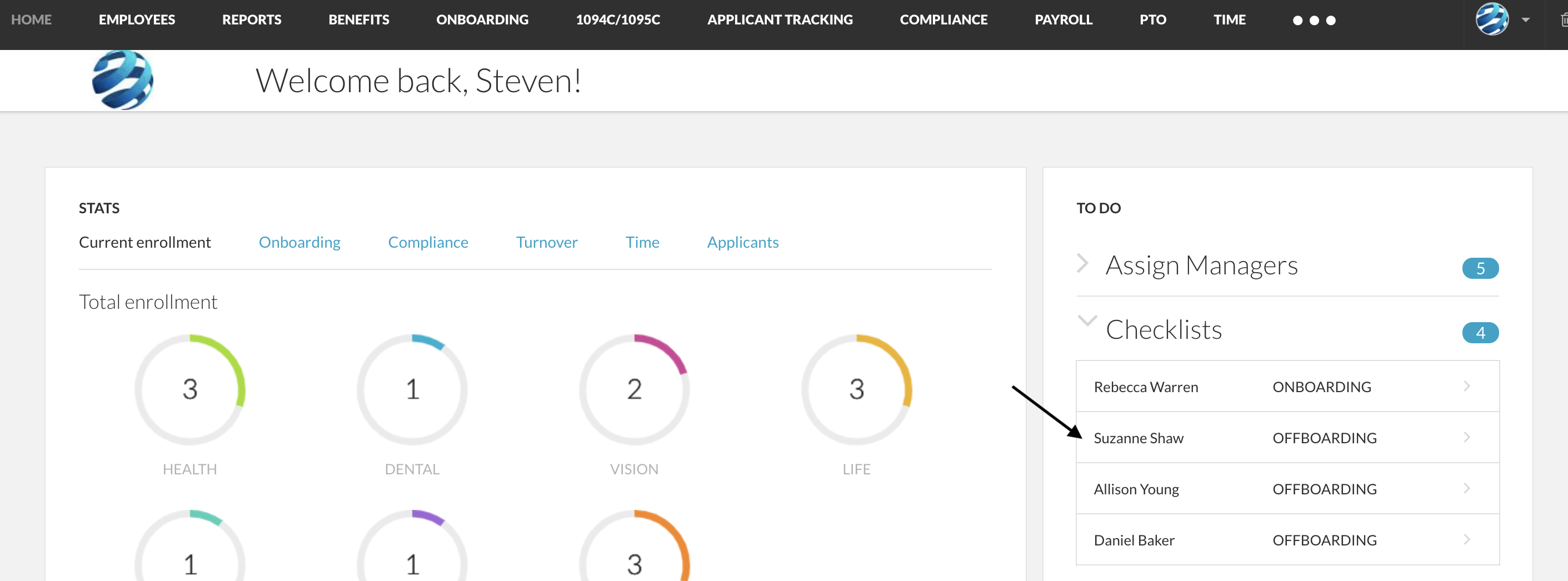Managing Offboarding Checklists - Knowledge Base | BerniePortal